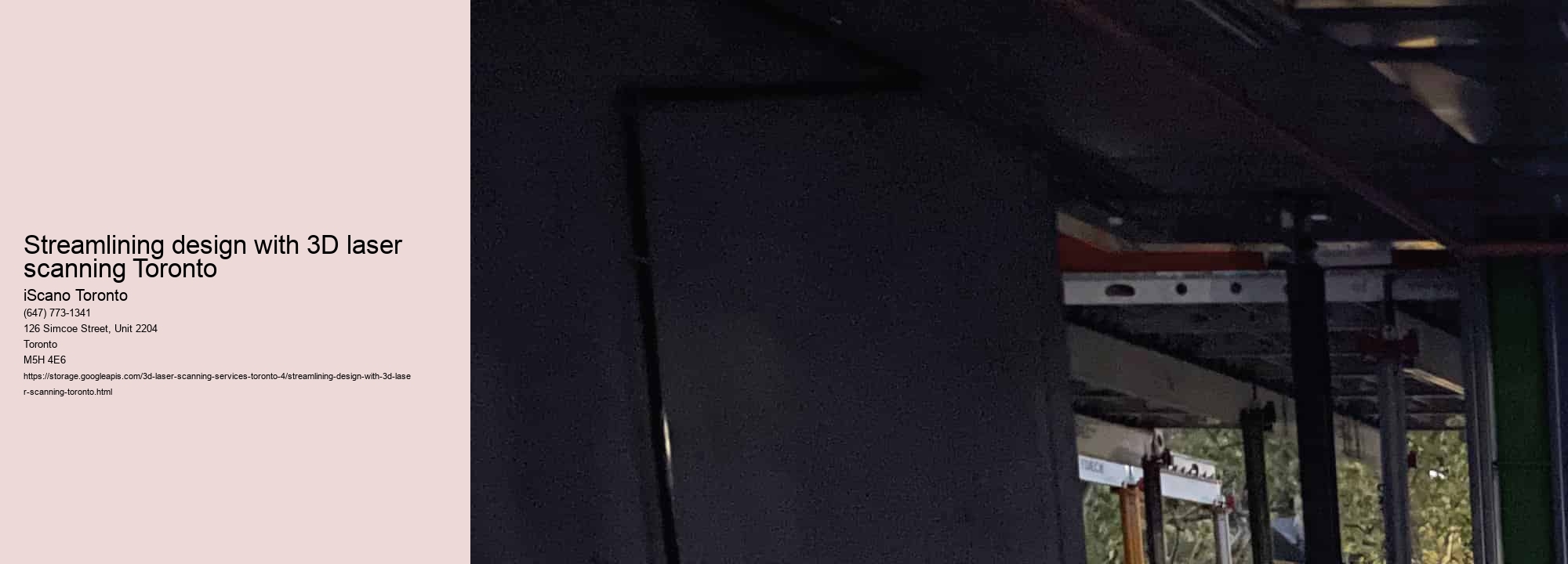 Streamlining design with 3D laser scanning Toronto